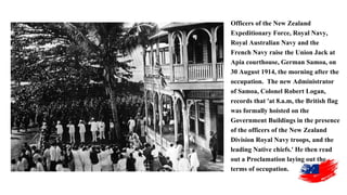 THE SAMOAN MAU MOVEMENT: PHOTO STUDY OF NEW ZEALAND OCCUPATION | PPTX