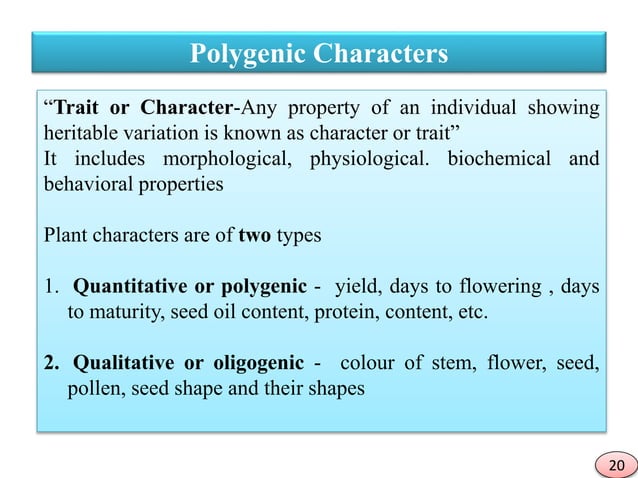 ROLE OF INHERITANCE IN CROP IMPROVEMENT | PPT