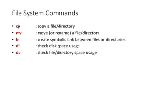 05. Ubuntu Terminal Commands.pptx | Operating Systems | Computer Software and Applications