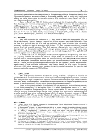 Customer segmentation with RFM models and demographic variable using ...