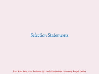 05. Control Structures.ppt