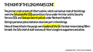 05. DEPTH STUDY GERMANY: NAZI REGIME - HITLER CONSOLIDATING POWER 1933 ...