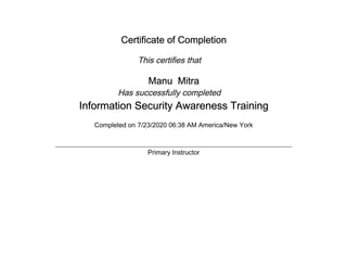 05. Information Security Awareness | PDF