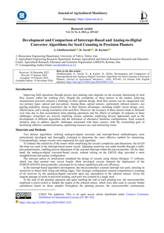 Development and Comparison of Interrupt-Based and Analog-to-Digital ...
