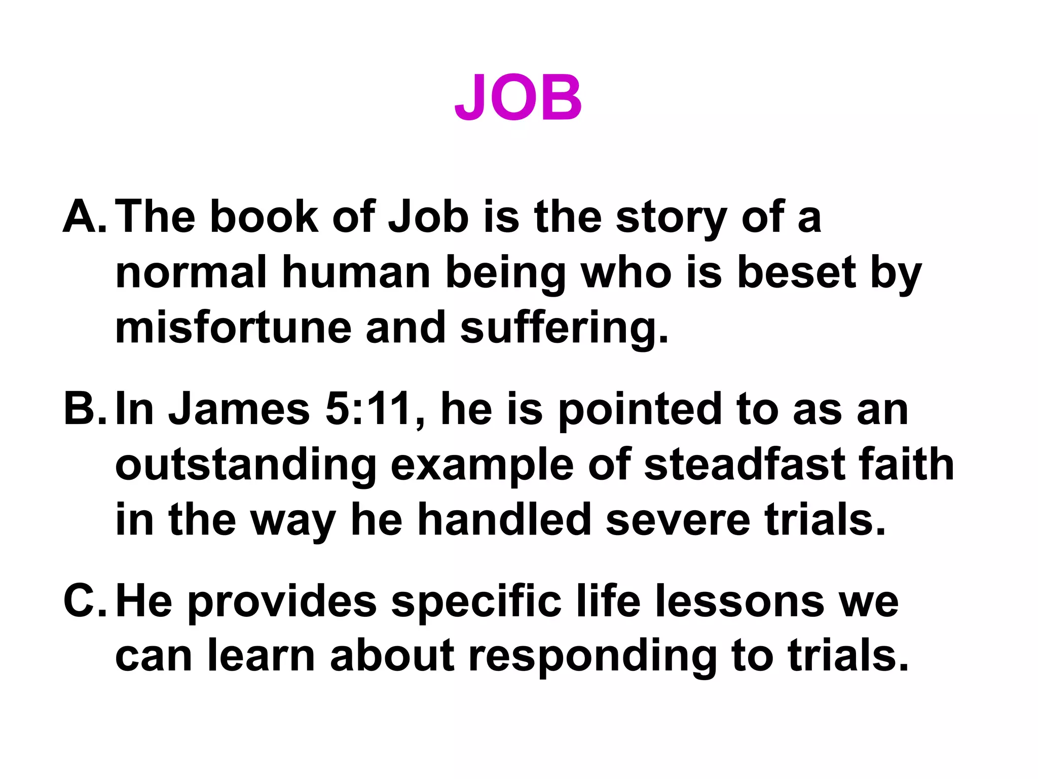 Lessons from Job | PPTX