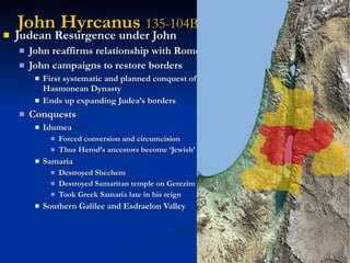 05 24 2009 The Hasmonean Dynasty | PDF