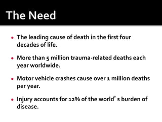 trauma care in accidents- basic fundamentals | PPT