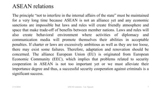 Sharing some thoughts of ASEAN relations | PPT