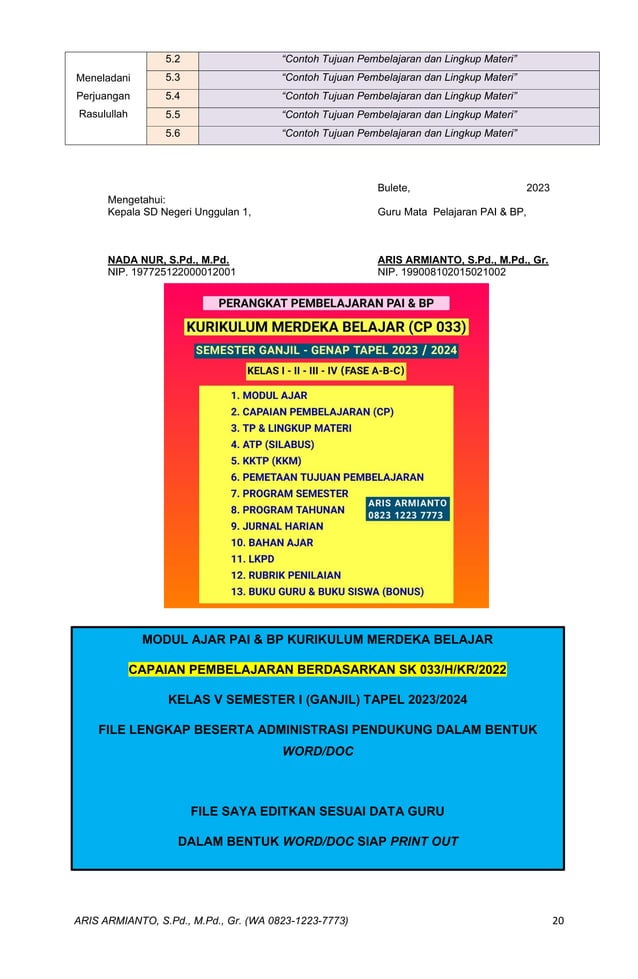 MODUL AJAR PENDIDIKAN AGAMA ISLAM & BUDI PEKERTI (PAIBP) KELAS 5.pdf