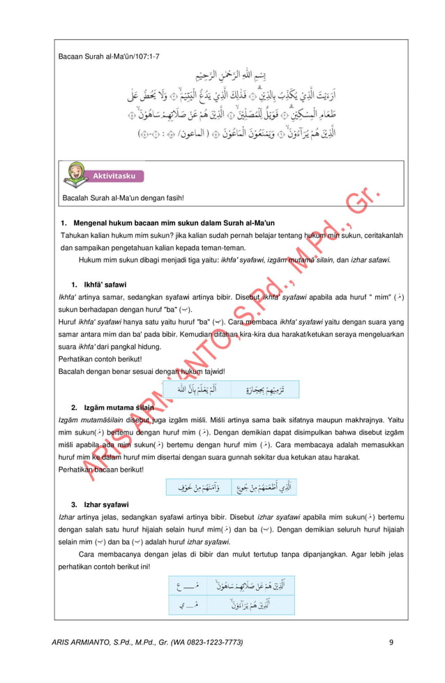 MODUL AJAR PENDIDIKAN AGAMA ISLAM & BUDI PEKERTI (PAIBP) KELAS 5.pdf