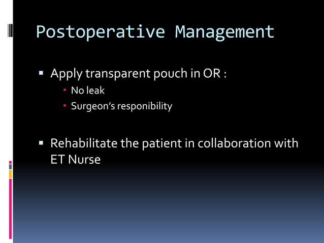 Perawatan luka dan stoma pada pasien post colostomy.ppt | First Aid ...