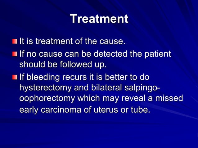 05. abnormal uterine bleeding etiology and management in gynecology | PPT