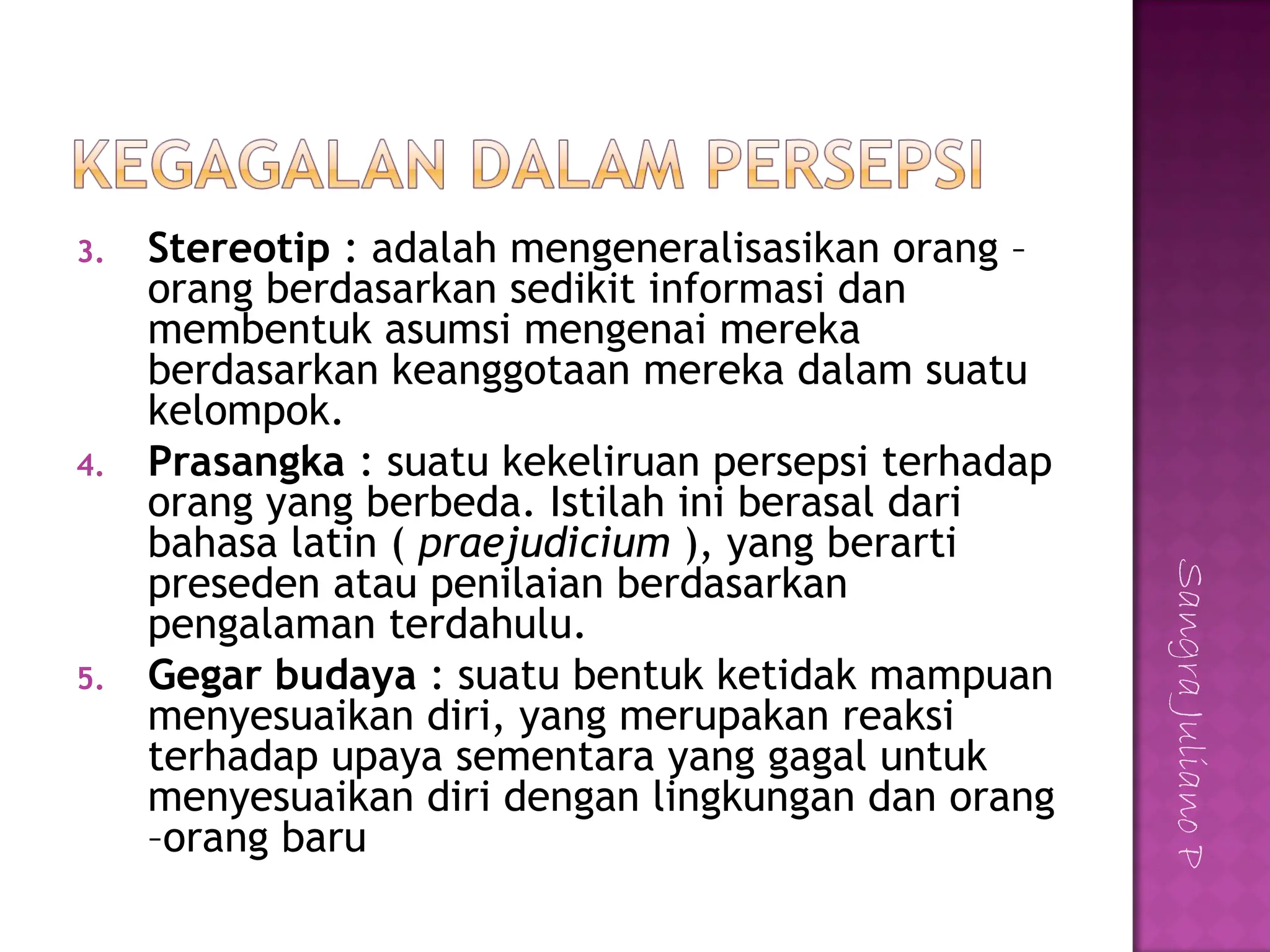 Persepsi dalam Komunikasi (Mengenal Makna Persepsi dan Jenisnya) | PPT