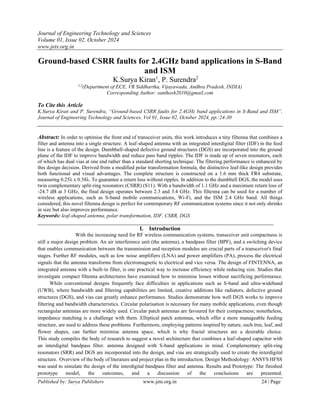 05. Ground-based CSRR faults for 2.4GHz band applications in S-Band and ...