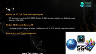 Telecom/5G Bootcamp for Freshers by TelcoLearn | PPTX