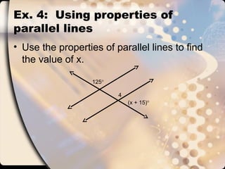 ParallelLines_TransversalParallelLinesPPT | PPT