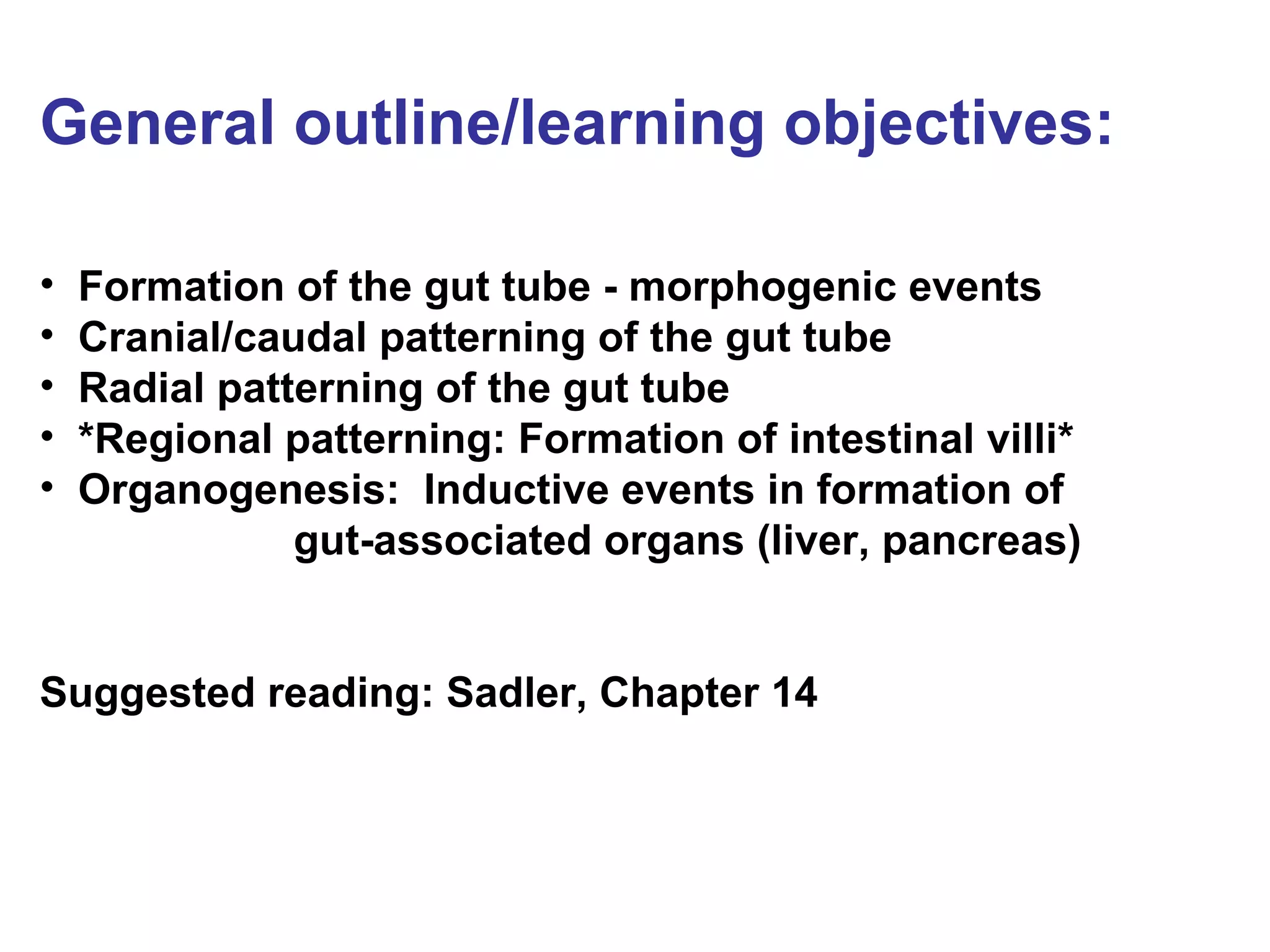 05.28.09(a): Development of the Gastrointestinal System | PPT