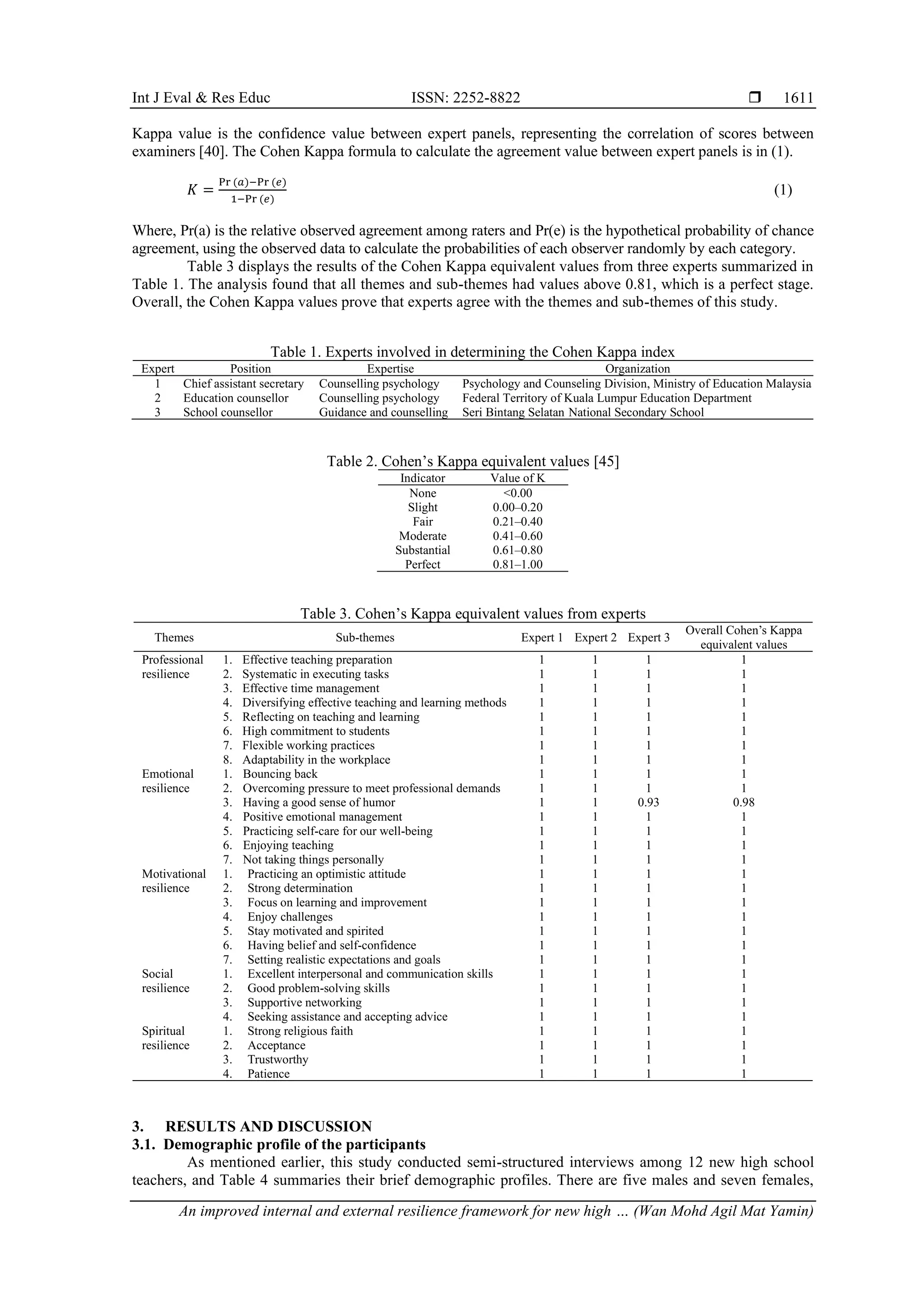 An improved internal and external resilience framework for new high ...