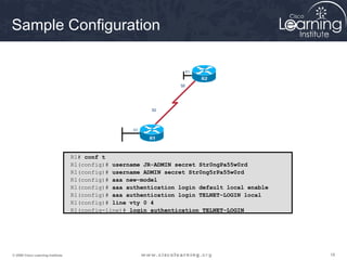 CCNA Security 06- AAA | PPT | Computer Networking | Computing