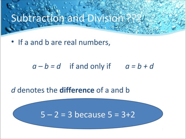 05 addition nd multiplication of real numbers | PPT