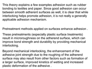 05.adhesion and adhesives theory | PPT