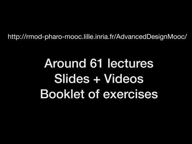 Advanced Object Oriented Design Mooc Ppt