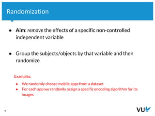 The Green Lab - [05 A] Experiment design (basics) | PPT