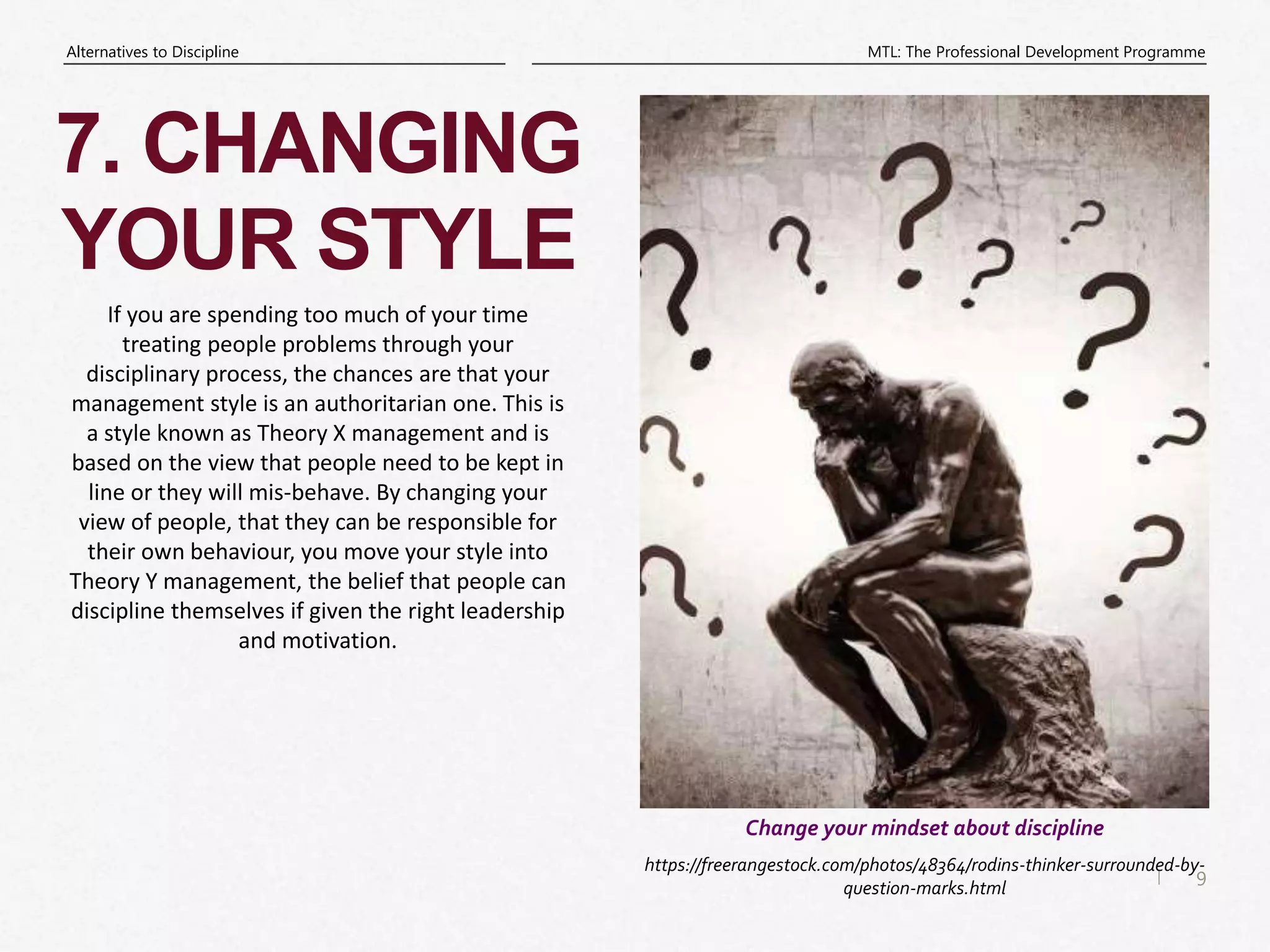 Alternatives to Discipline | PPTX