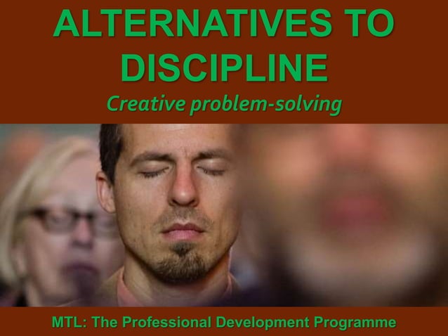 Alternatives to Discipline | PPTX | Sports