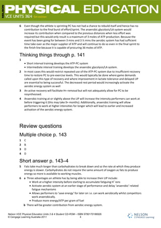 Chapter 5 Sample Responses | PDF | Bodybuilding | Sports
