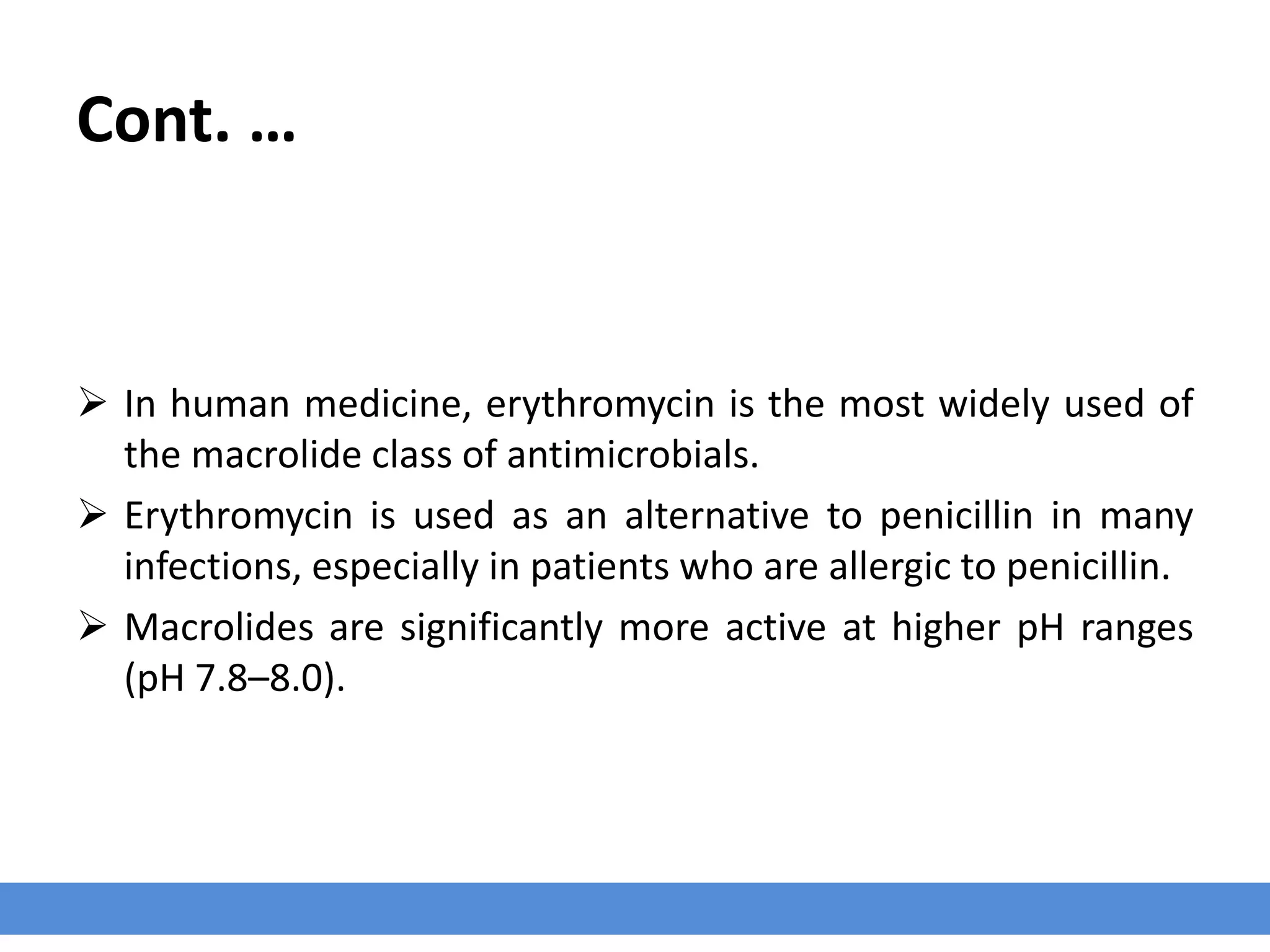 Antibiotics Groups - Macrolides | PPT