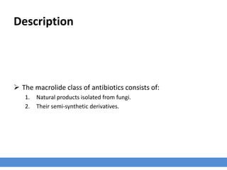 Antibiotics Groups - Macrolides | PPT