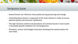 Use of Atmospheric Pressure Cold Plasma for Meat Industry | PPT