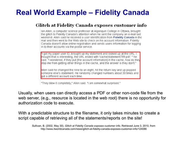 05 application security fundamentals - part 2 - security mechanisms - authorization | PPT