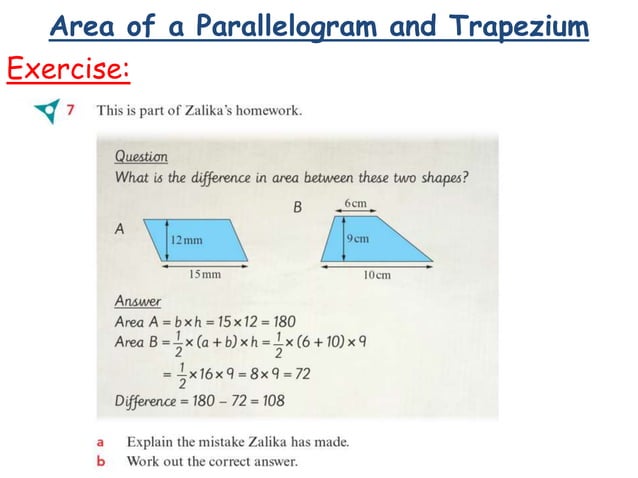 05-Area-of-a-parrallelogram-and-a-trapezium.ppt | Physics | Science