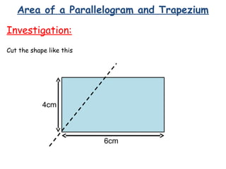 Lesson -Area-Area of parrallelogram-ppt | PPT | Physics | Science