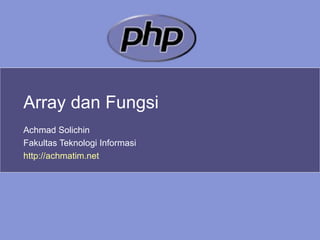 Array dan Fungsi | PPT