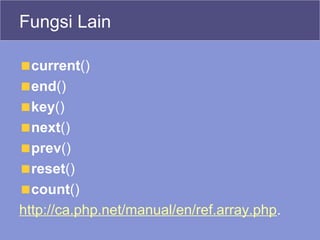 Array dan Fungsi | PPT