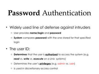 05-Authentication.pptx Software Security | PPT