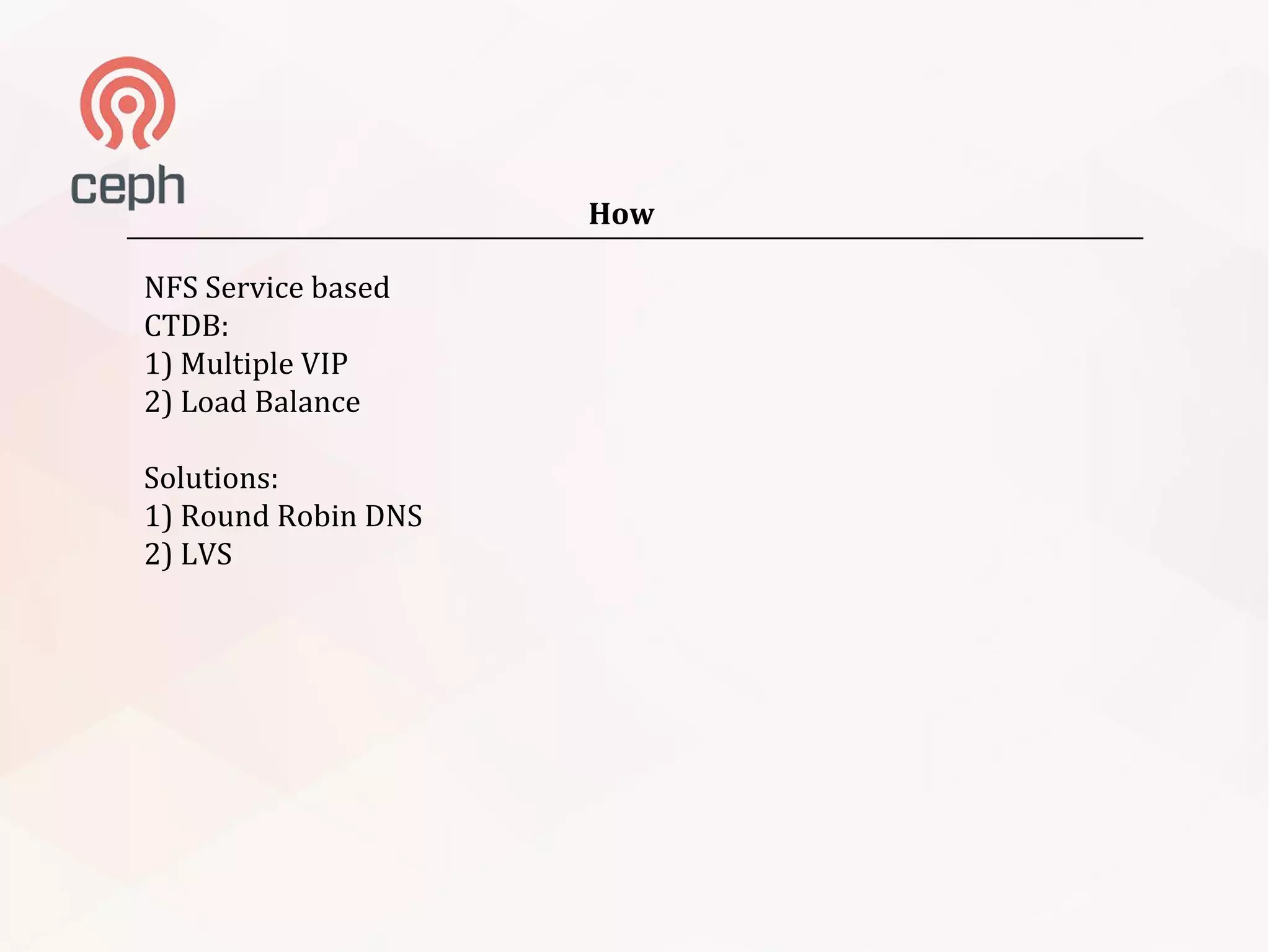 Build a High Available NFS Cluster Based on CephFS - Shangzhong Zhu | PDF