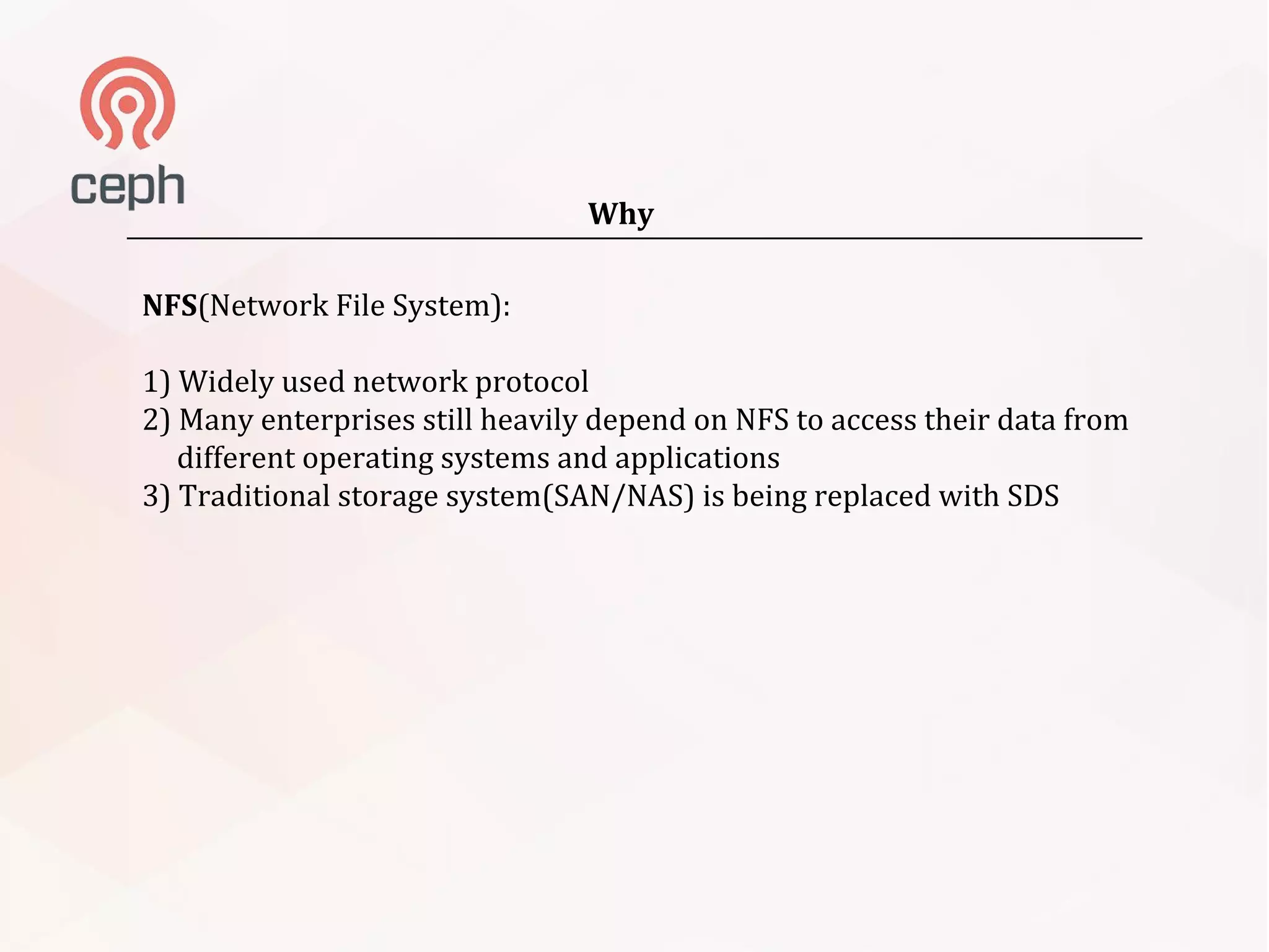 Build a High Available NFS Cluster Based on CephFS - Shangzhong Zhu | PDF