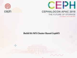 Build a High Available NFS Cluster Based on CephFS - Shangzhong Zhu | PDF