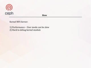 Build a High Available NFS Cluster Based on CephFS - Shangzhong Zhu | PDF