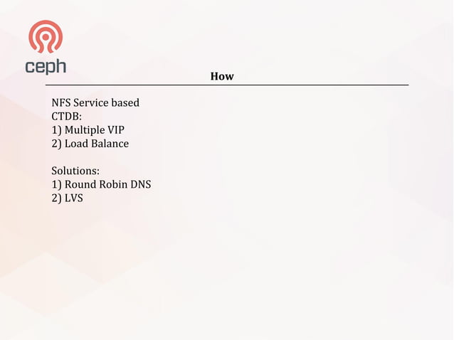 Build a High Available NFS Cluster Based on CephFS - Shangzhong Zhu | PDF