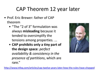 CAP Theorem and Split Brain Syndrome | PPT