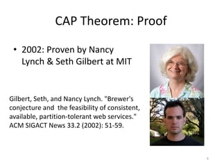 CAP Theorem and Split Brain Syndrome | PPTX
