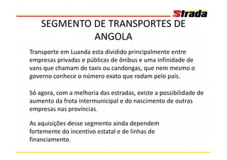 Caso de Sucesso Angola - Strada | PDF