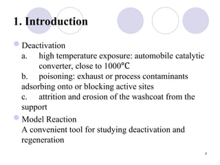 05-Catalyst Deactivation.ppt very goodss | PPT