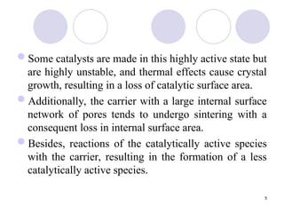 05-Catalyst Deactivation.ppt very goodss | PPT