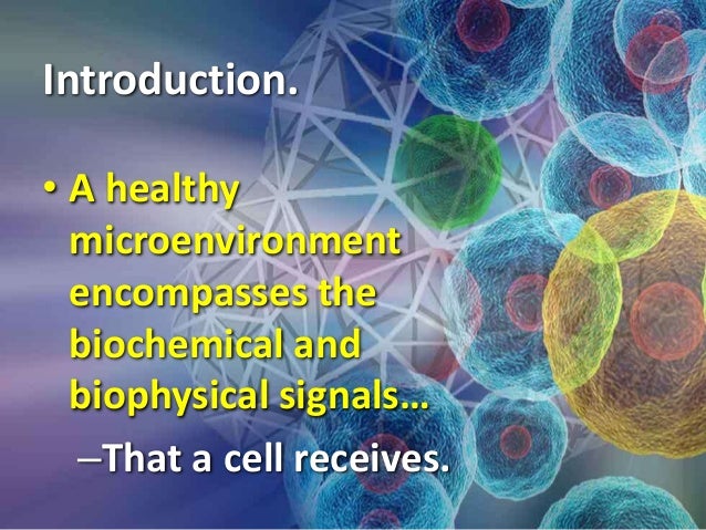 Cellular microenvironment information regulation